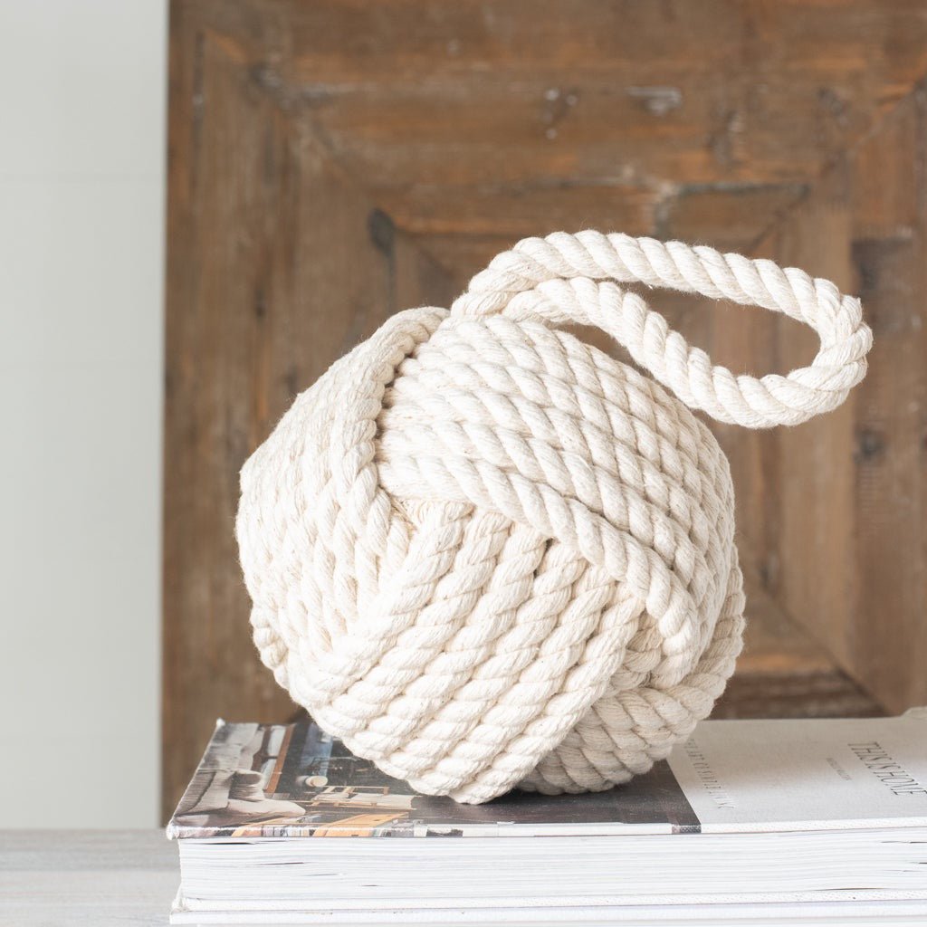 Nautical Rope Ball Doorstop – Baker & Co. Home Mercantile