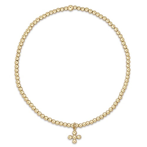 Classic Beaded Signature Cross - Small Charm – Baker & Co. Home Mercantile