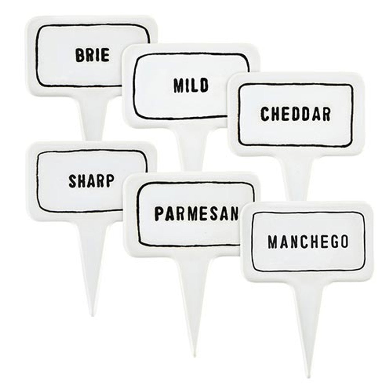 Ceramic Cheese Markers - Set of 6 – Baker & Co. Home Mercantile