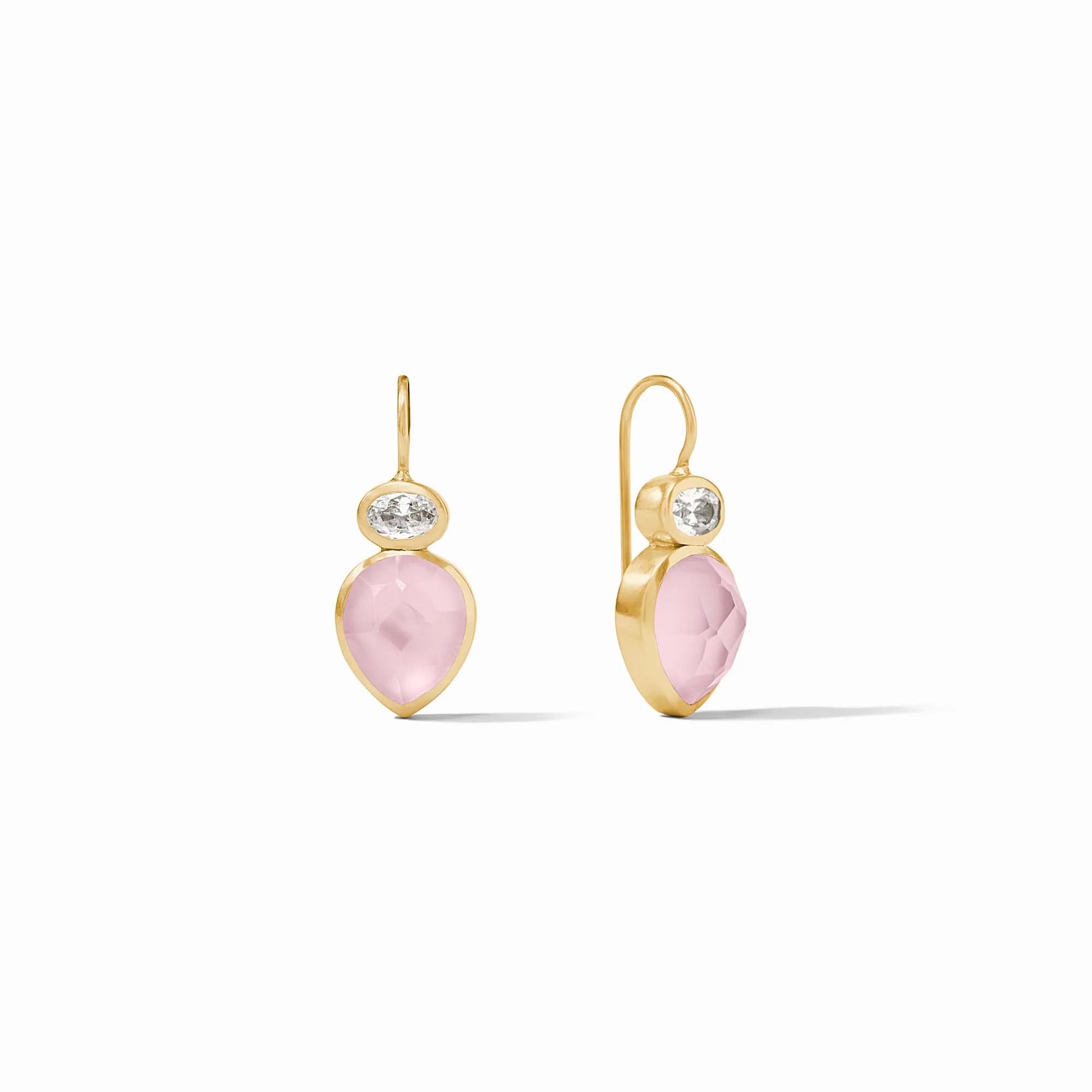 Clementine Gold Earrings - Iridescent Rose – Baker & Co. Home Mercantile