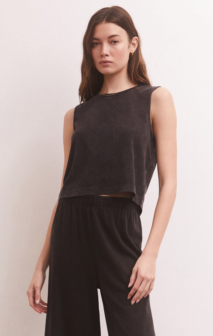 Sloane Muscle Tank - Black – Baker & Co. Home Mercantile